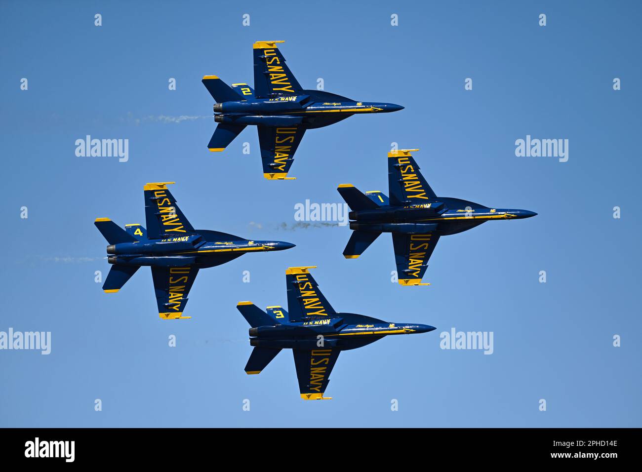 The U.S. Navy Flight Demonstration Team, the Blue Angels perform aerial ...
