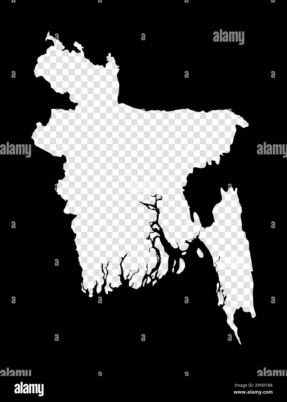 Blank bangladesh map hi-res stock photography and images - Alamy