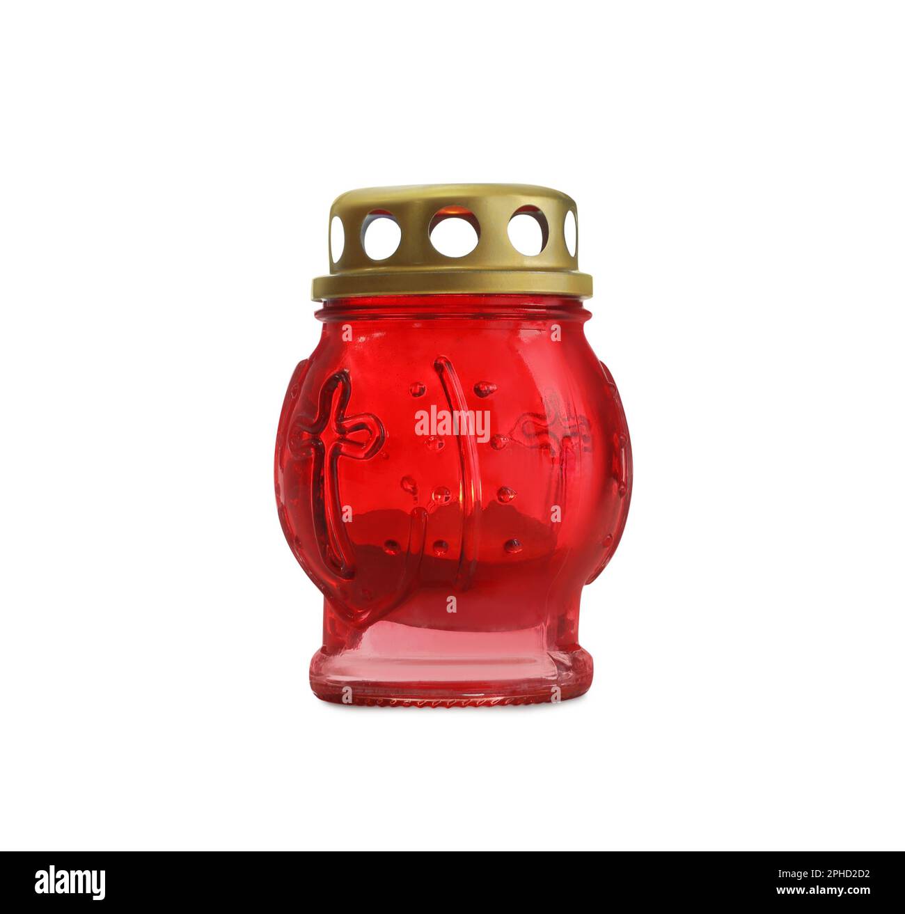 Red grave light isolated on white. Symbol of remembrance Stock Photo ...