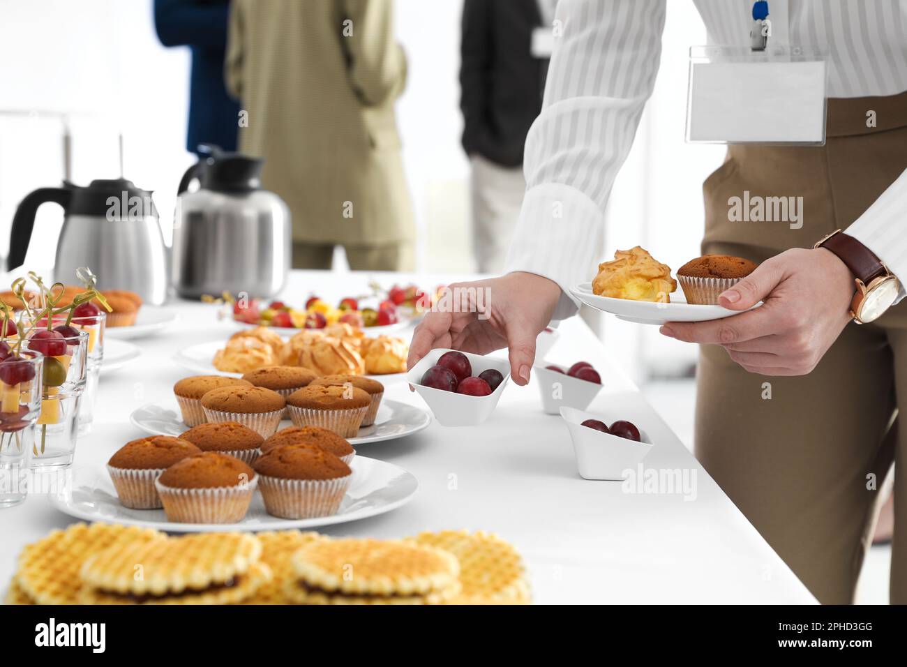 Conference meeting snack table hi-res stock photography and images - Alamy