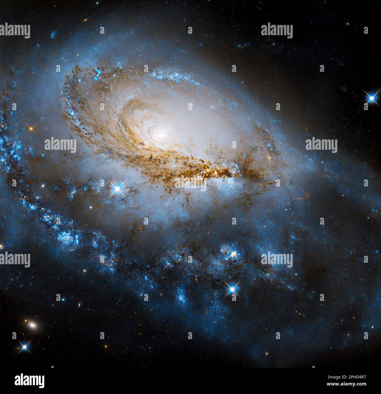 Galaxy NGC 1961, 180 million light-years from Earth, inside ...