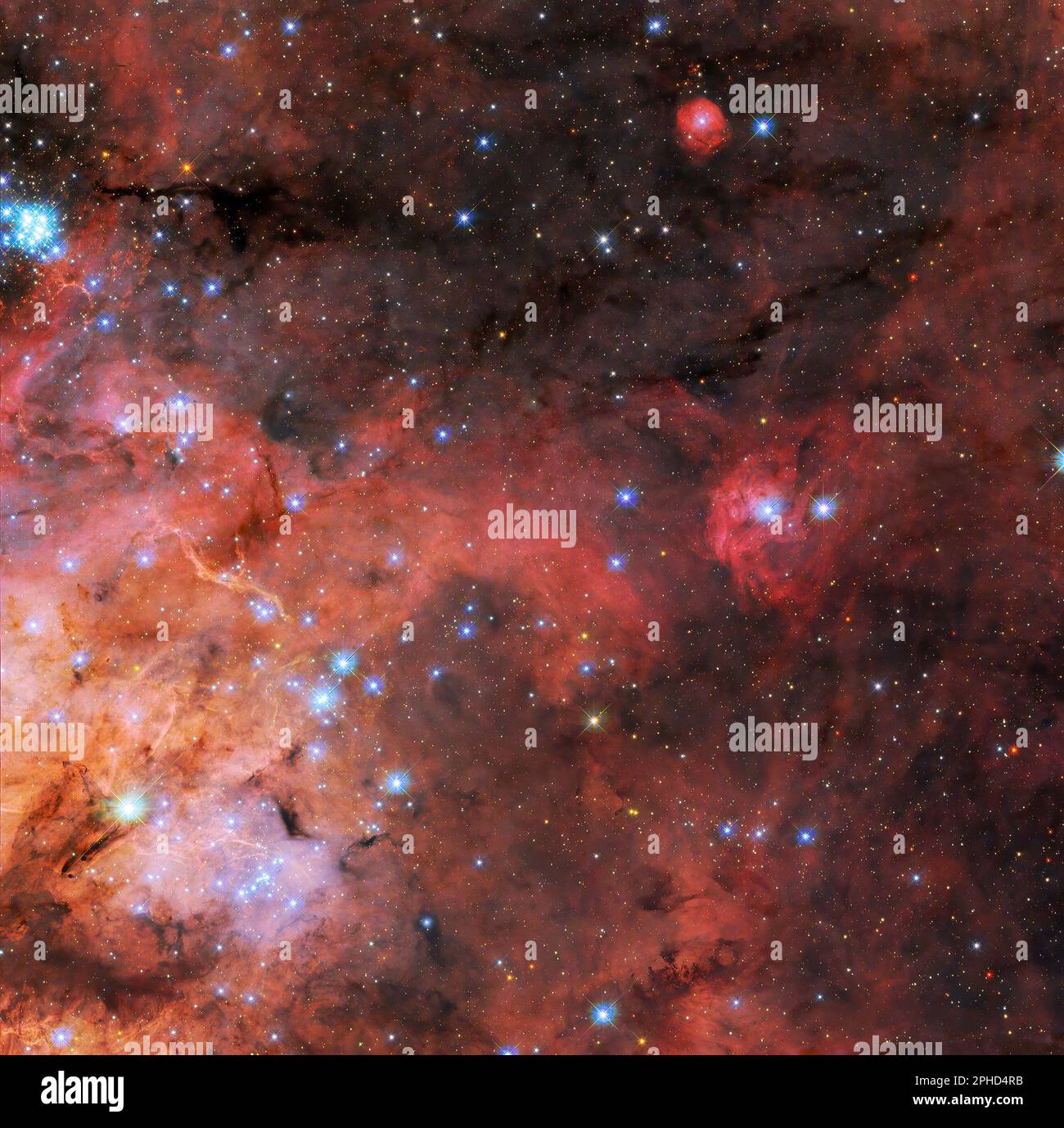 Tarantula Nebula (30 Doradus), Large Magellanic Cloud, 161,000 light-years from Earth Stock ...