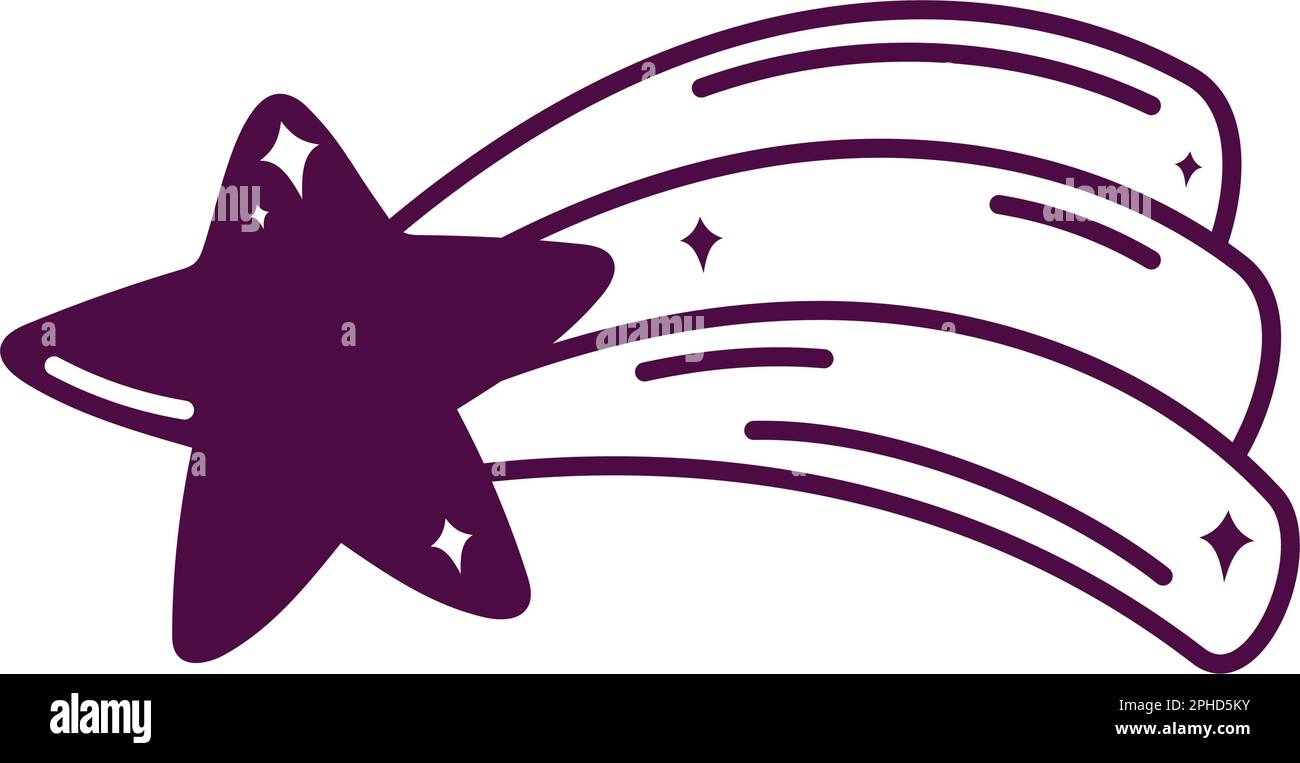 shooting star doodle Stock Vector Image & Art - Alamy