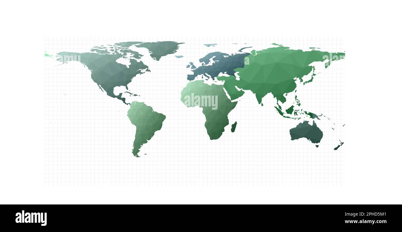 World map vector. Equirectangular projection. Glamorous vector ...