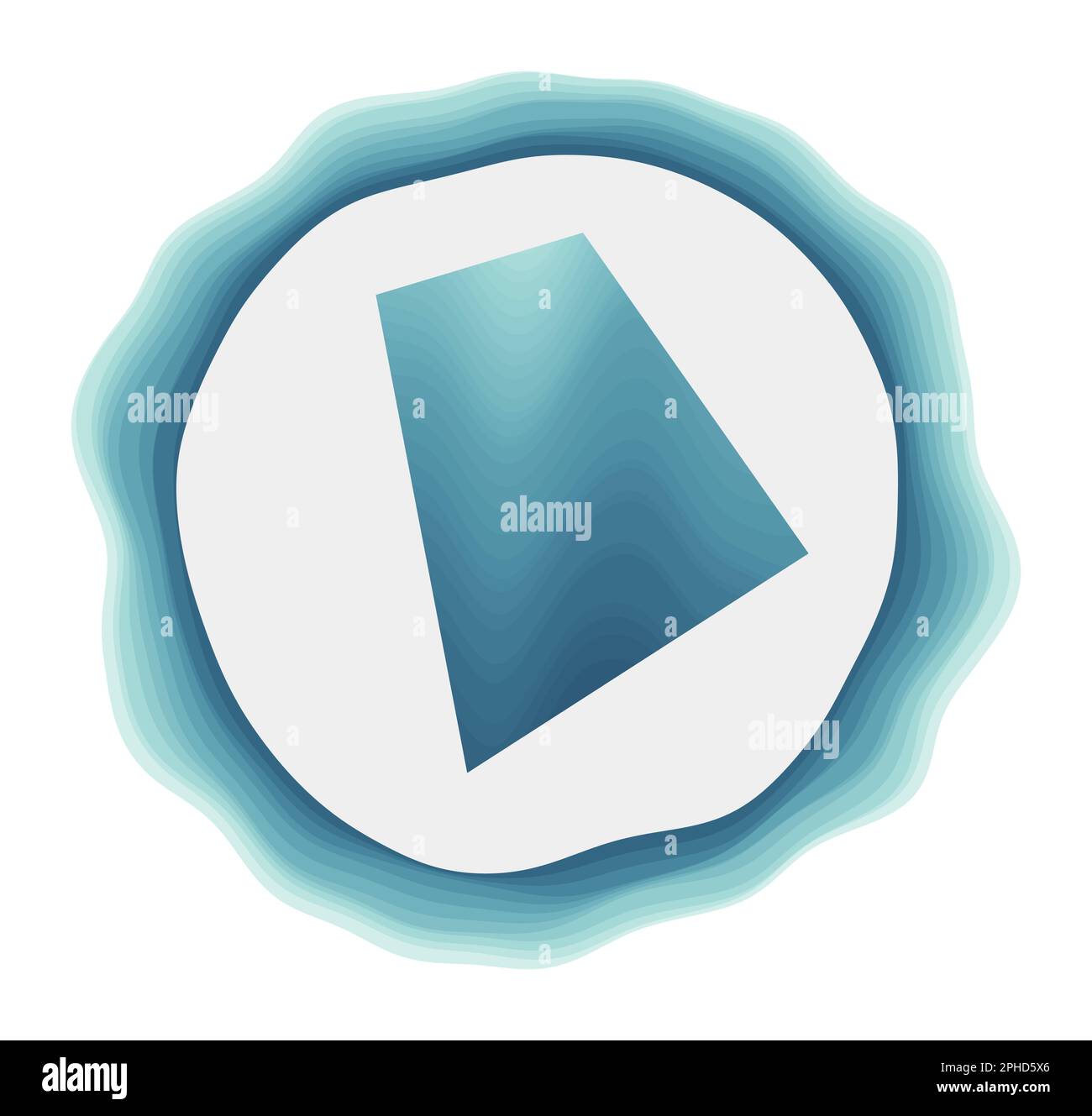 Rhode Island logo. Badge of the US state. Layered circular sign around ...