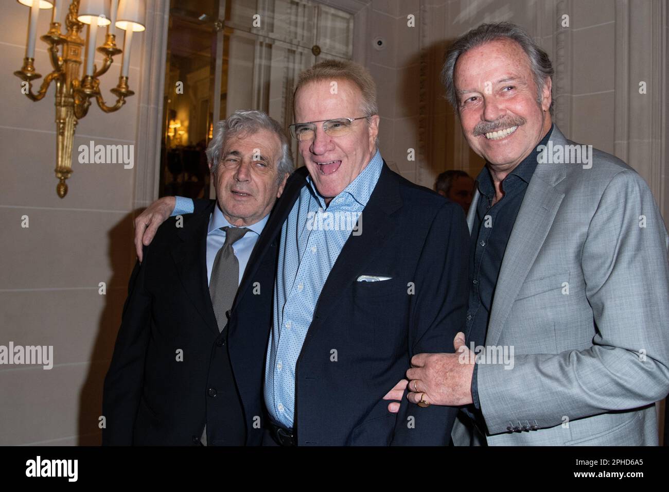 Paris, France. 27th Mar, 2023. Michel Boujenah, Christophe Lambert and ...