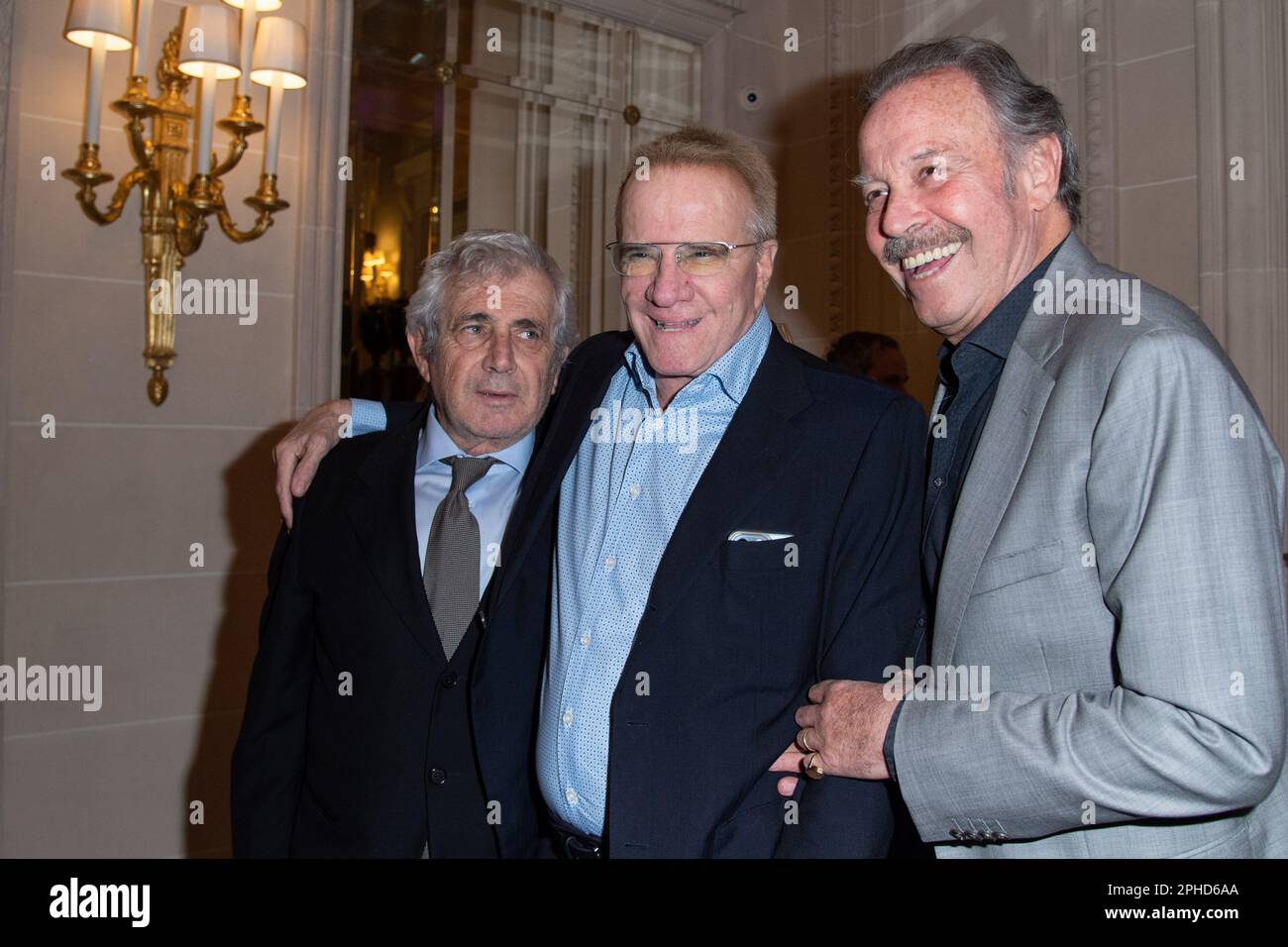 Paris, France. 27th Mar, 2023. Michel Boujenah, Christophe Lambert and ...