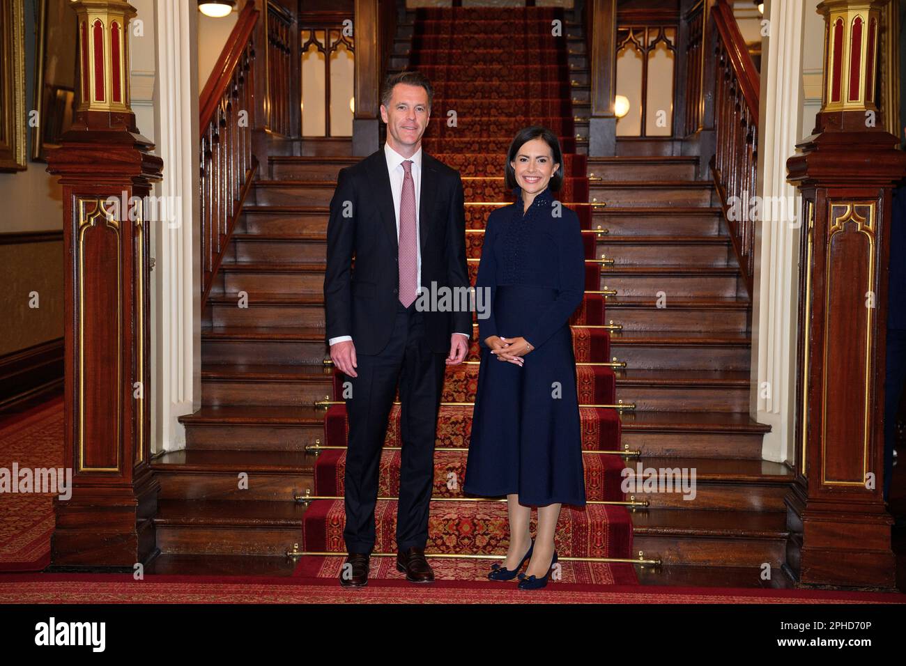 NSW Premier Chris Minns and Deputy Premier Prue Car pose for a ...