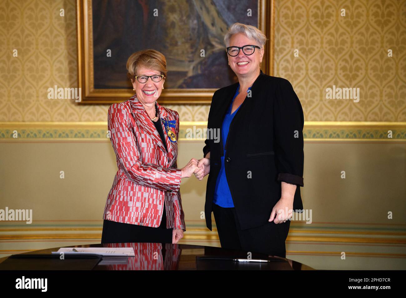 NSW Environment Minister Penny Sharpe is officially sworn in by NSW ...