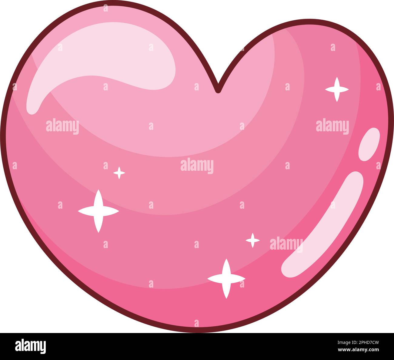 Heart-shaped illustration symbolizes love and romance Stock Vector ...