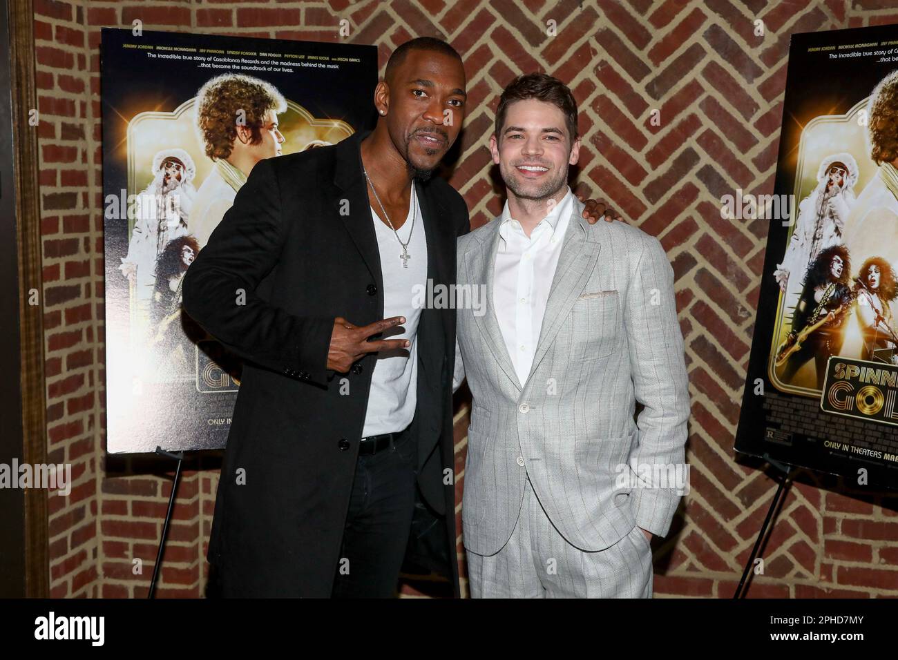 Actors Jay Pharoah, left, and Jeremy Jordan attend a special screening ...