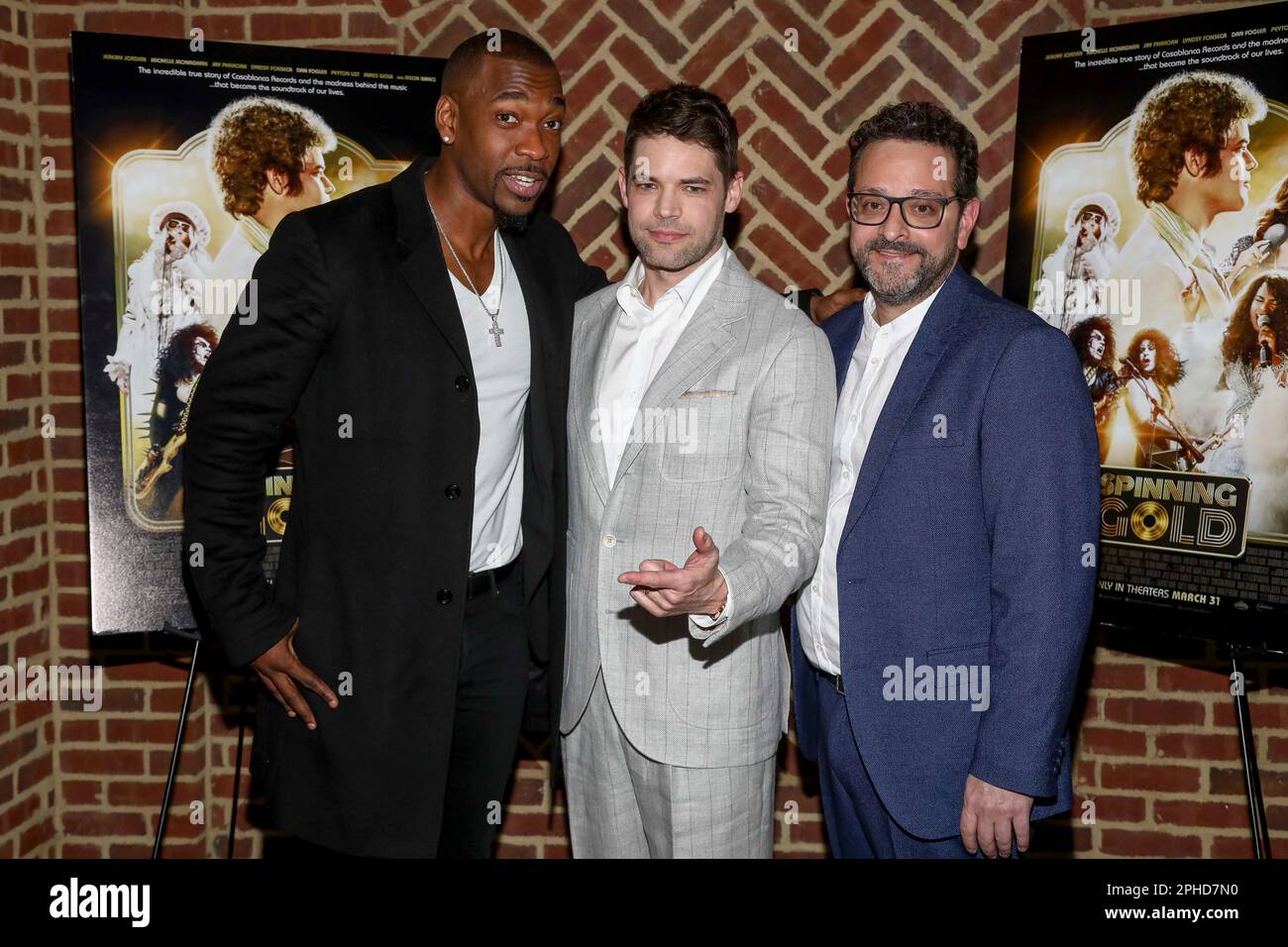 Actors Jay Pharoah, from left, and Jeremy Jordan, and director Timothy ...