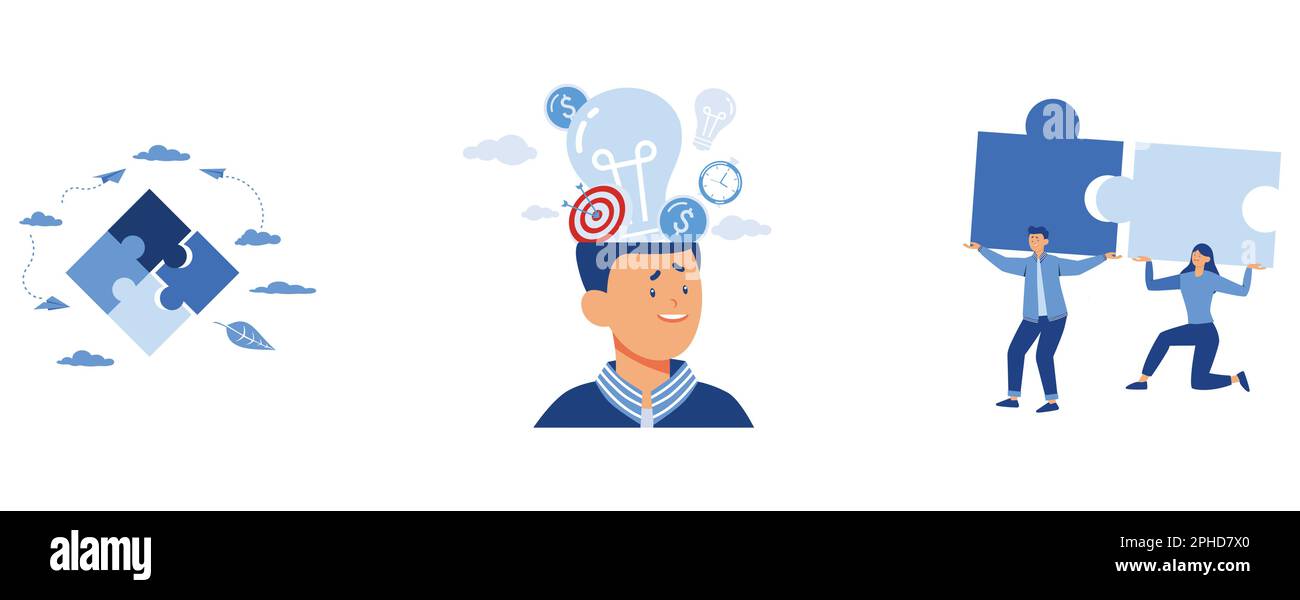 jigsaw puzzles are a great element of team work and search for ideas ...