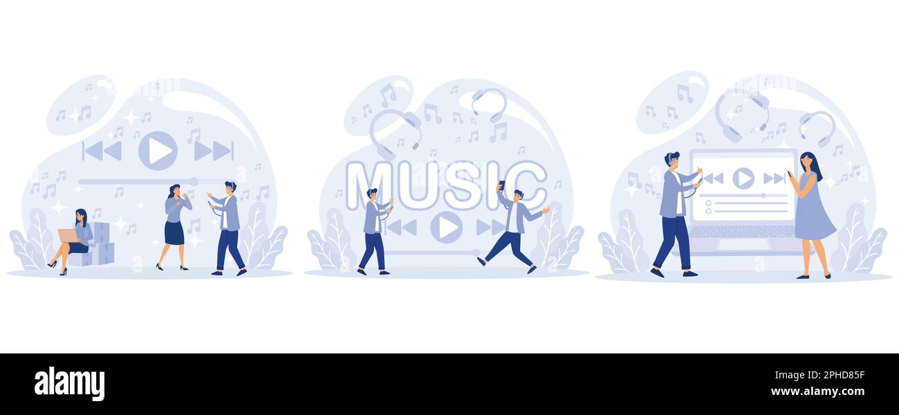 Computer music player list Cut Out Stock Images & Pictures - Alamy