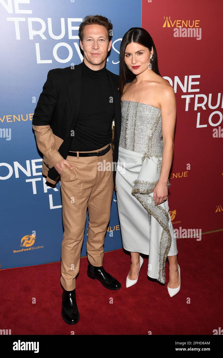 New York, USA. 27th Mar, 2023. Luke Bracey and Phillipa Soo attend the 'One True Loves' film ...