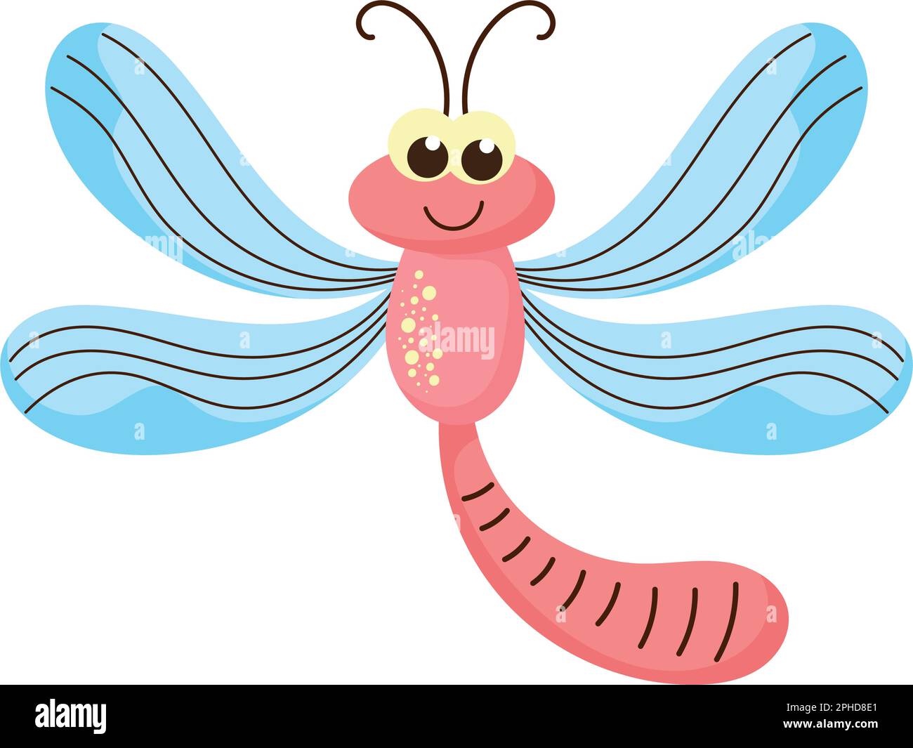 Flying dragon fly cute cartoon Stock Vector Image & Art - Alamy