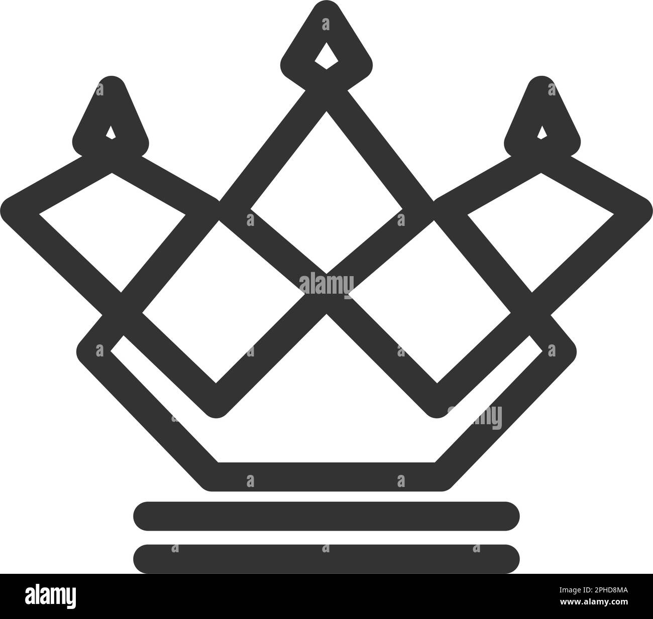 crown logo template Icon Illustration Brand Identity. Isolated and flat ...