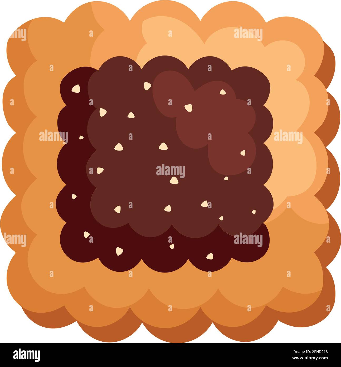 chocolate cookie sweet Stock Vector Image & Art - Alamy