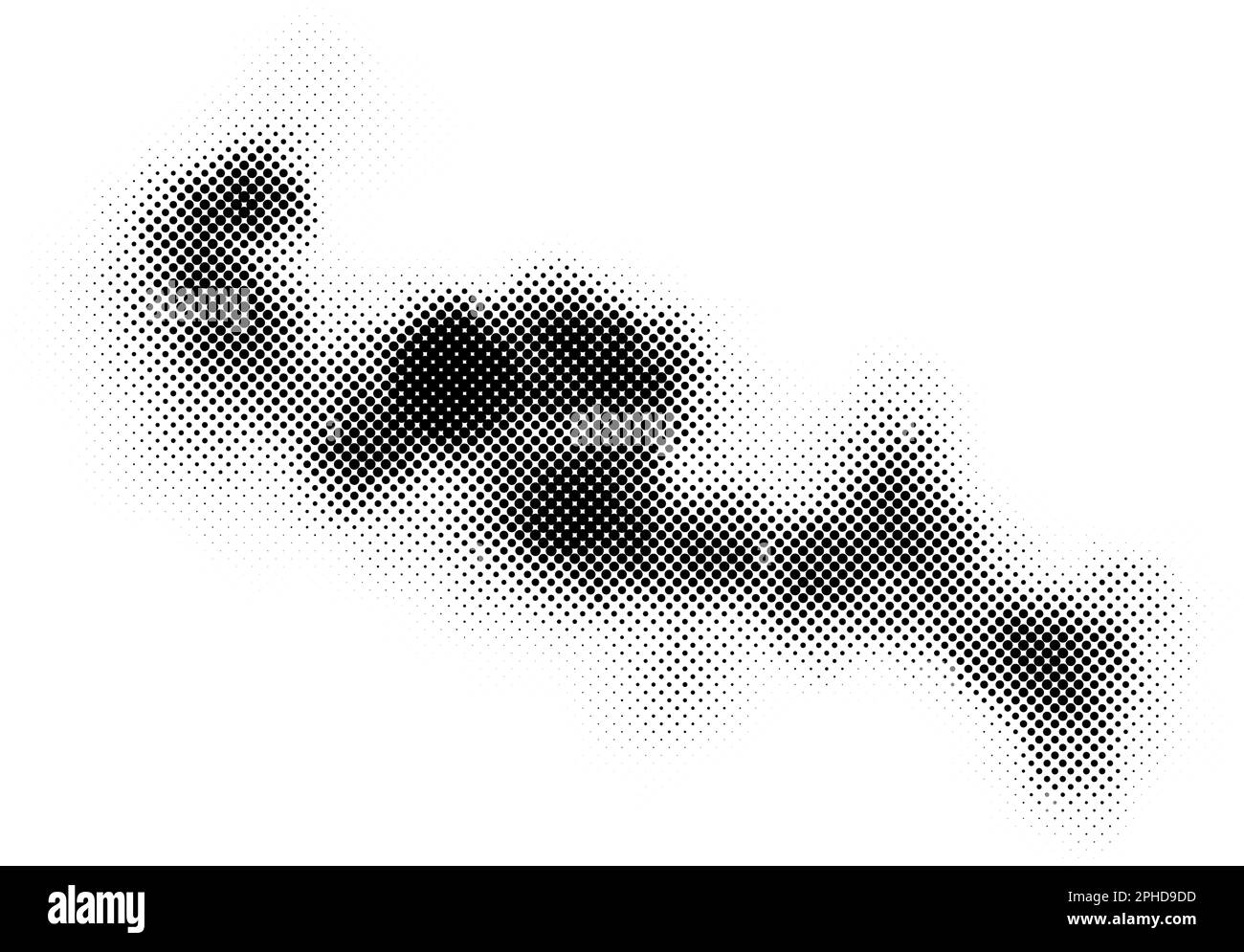 Halftone smoke texture. Comic dotted fog cloud background. Black and ...