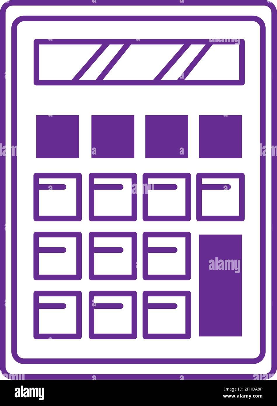 calculator keypad icon Stock Vector Image & Art - Alamy