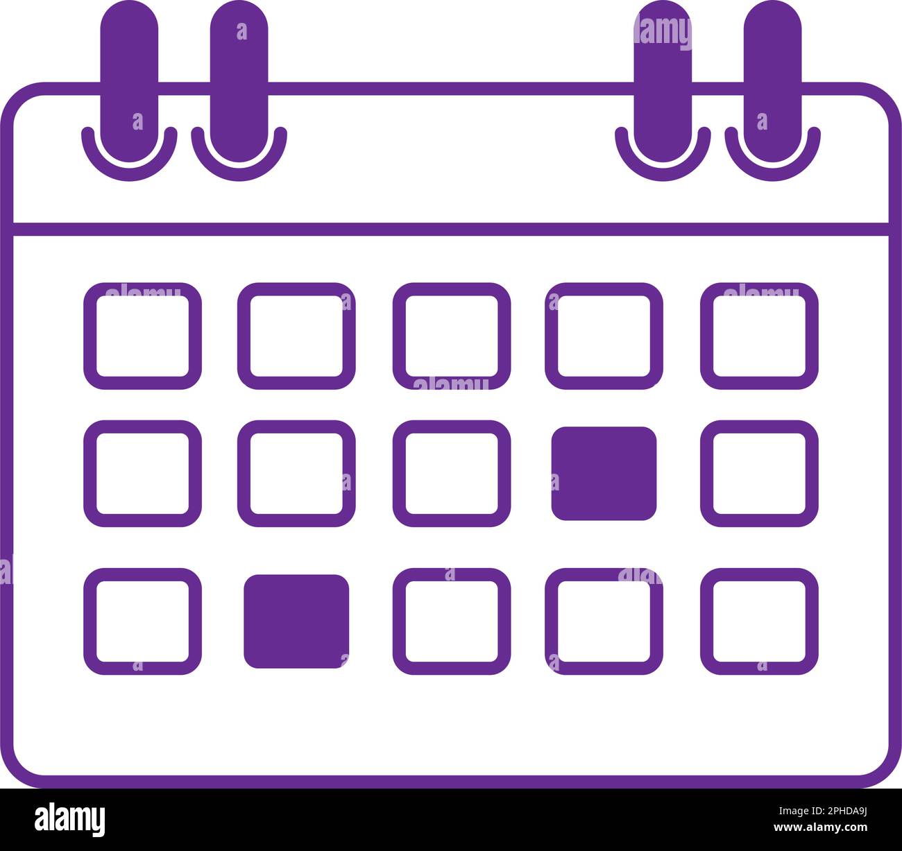 event reminder on spiral calendar page Stock Vector Image & Art - Alamy