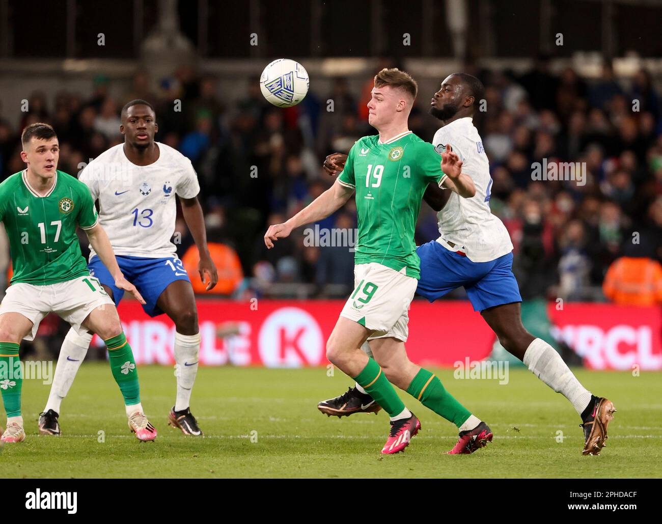 Dublin, Ireland. 27th Mar, 2023. Evan Ferguson of Ireland, Dayot ...