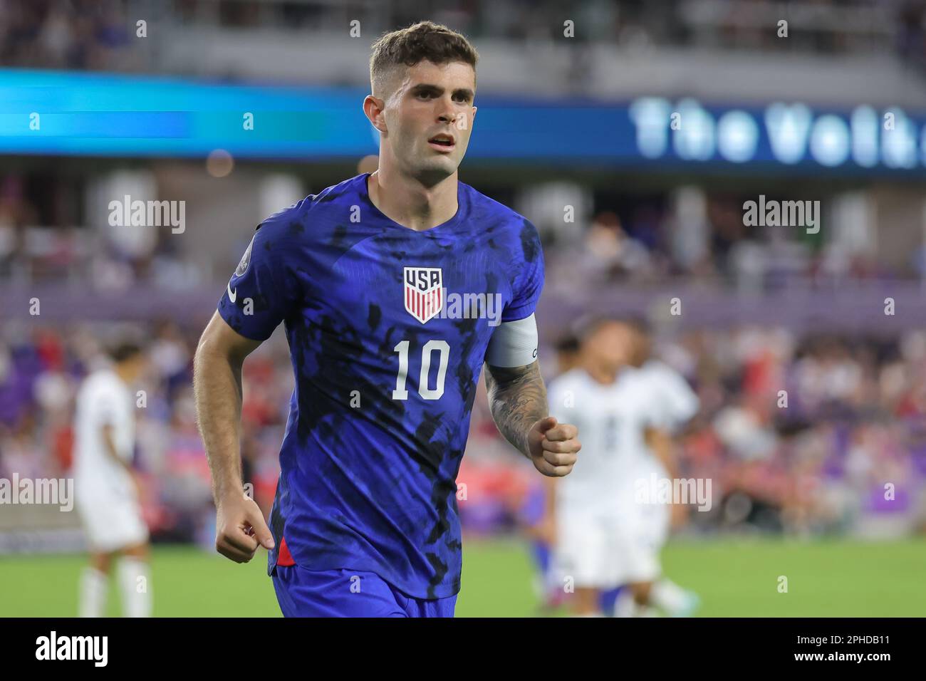Orlando, Florida, USA. March 27, 2023: United States forward CHRISTIAN ...