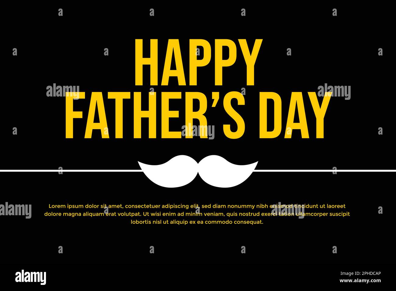 Happy Fathers Day bow tie typography banner. Father's day sale ...