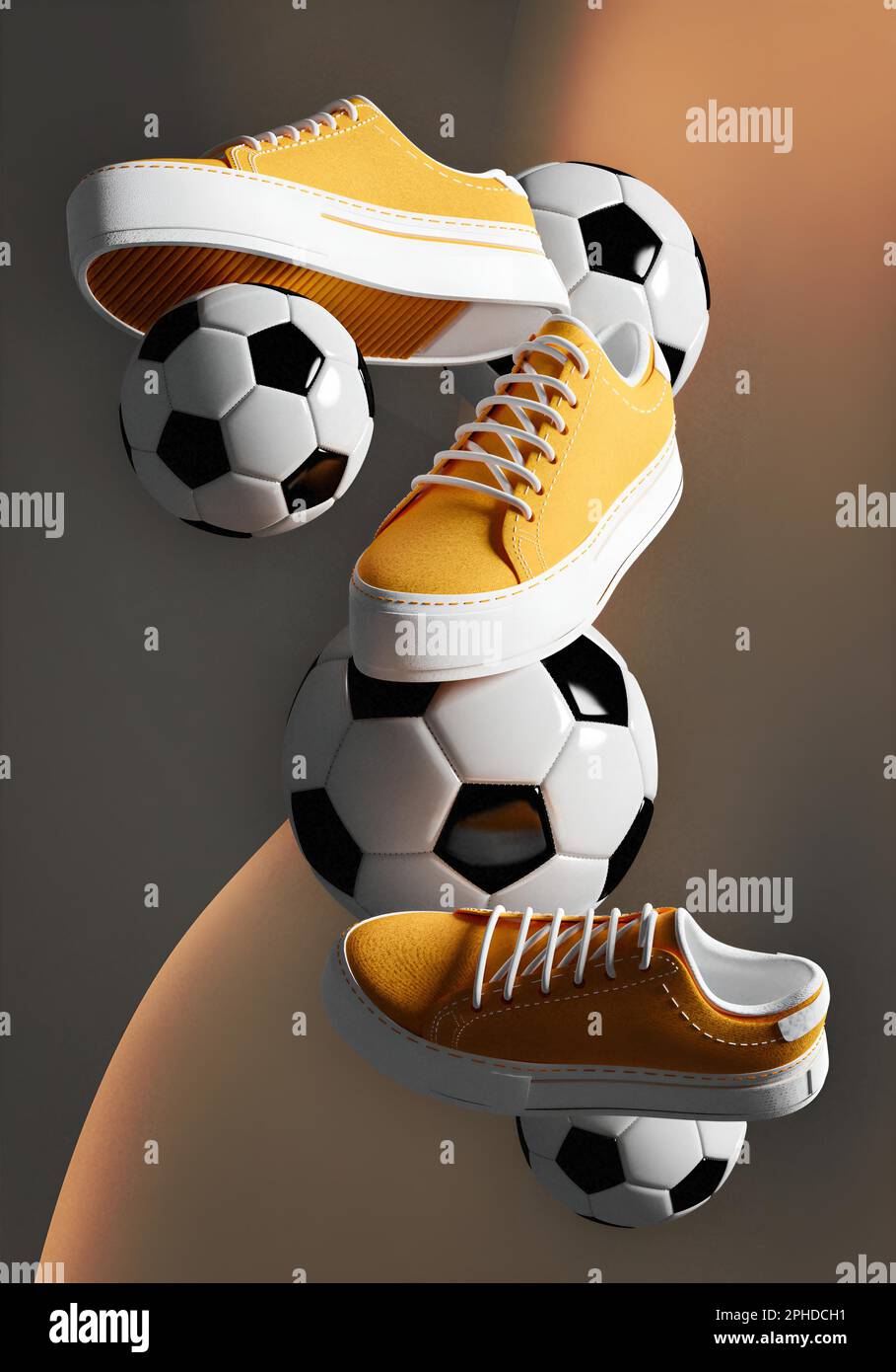 Sport elements render, 3d sport concept, abstract illustration Stock ...