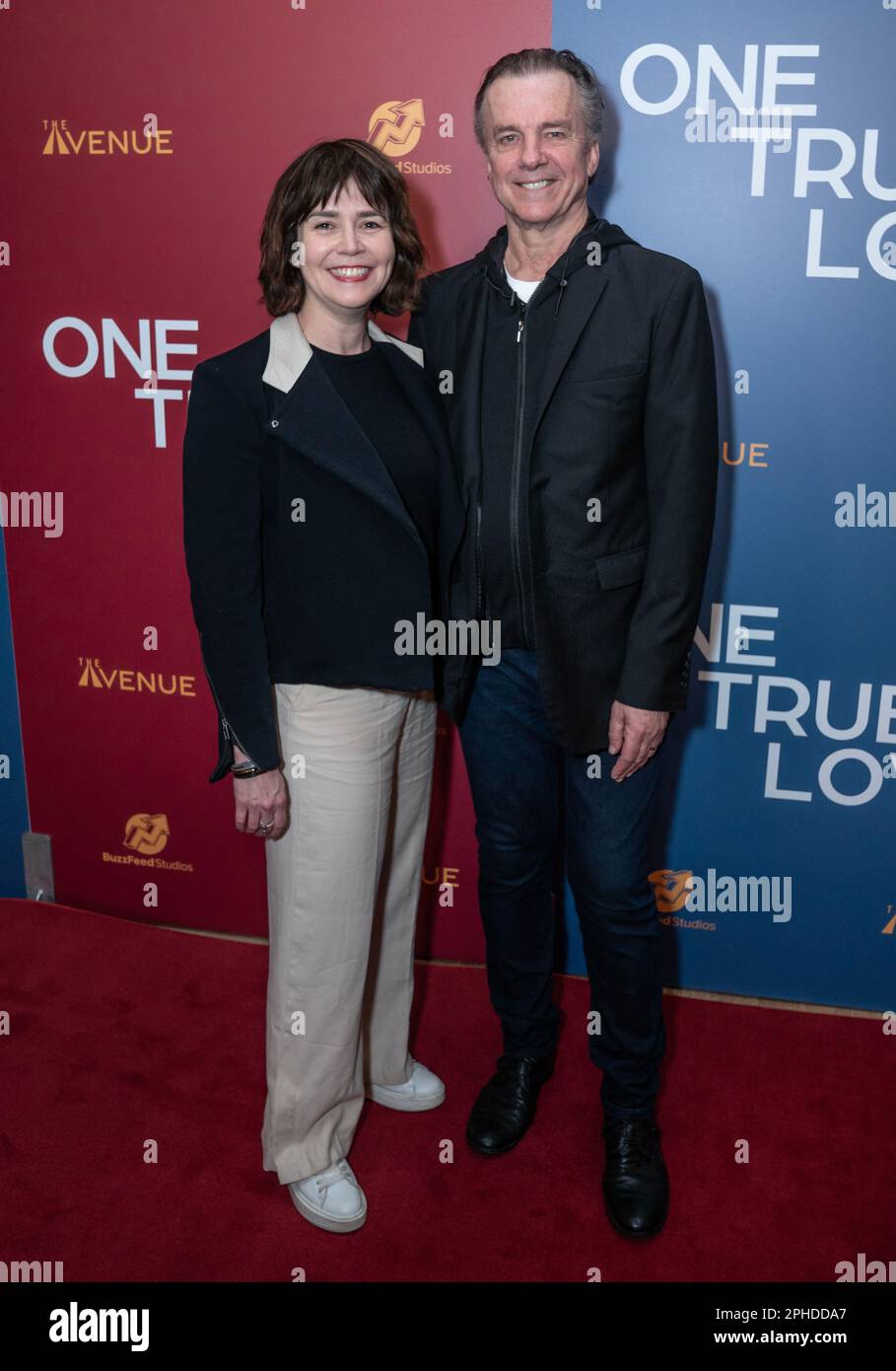 Emily Donahoe and Michael O'Keefe attend premiere of One True Loves in ...