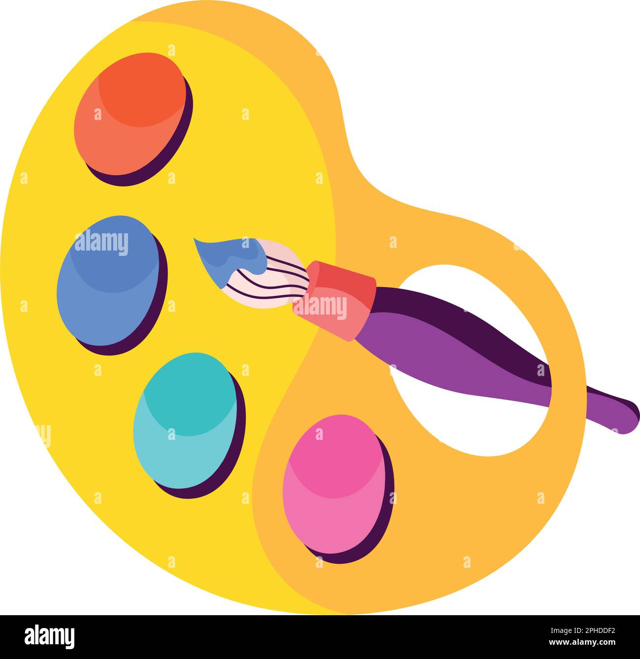 art watercolor palette Stock Vector Image & Art - Alamy