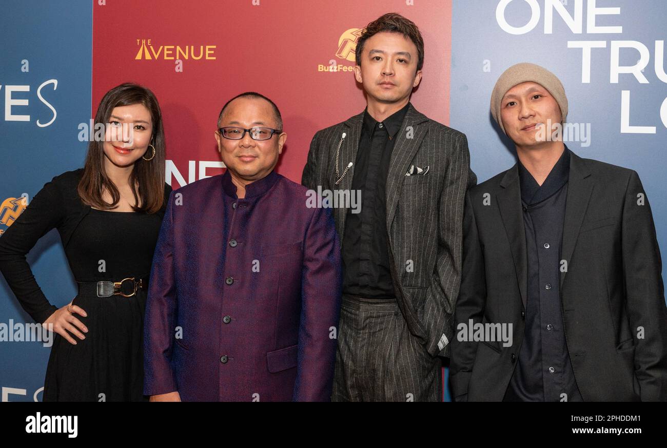 Vanessa Guo, Chang Tseng, Calvin Wu, Aaron Yu attend premiere of One True Loves in The Whitby ...