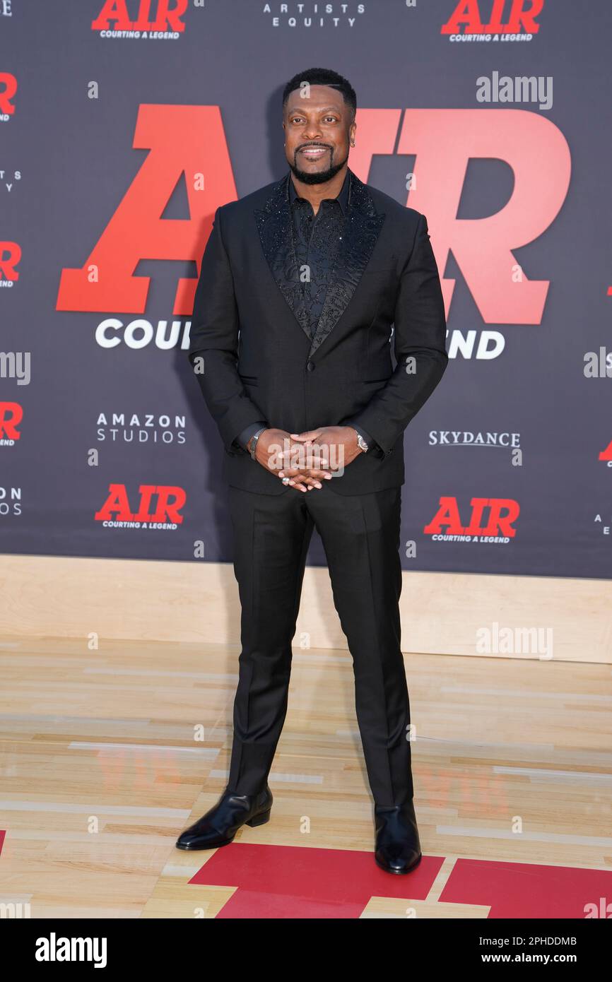 Chris Tucker arrives at the world premiere of "Air," Monday, March 27 ...