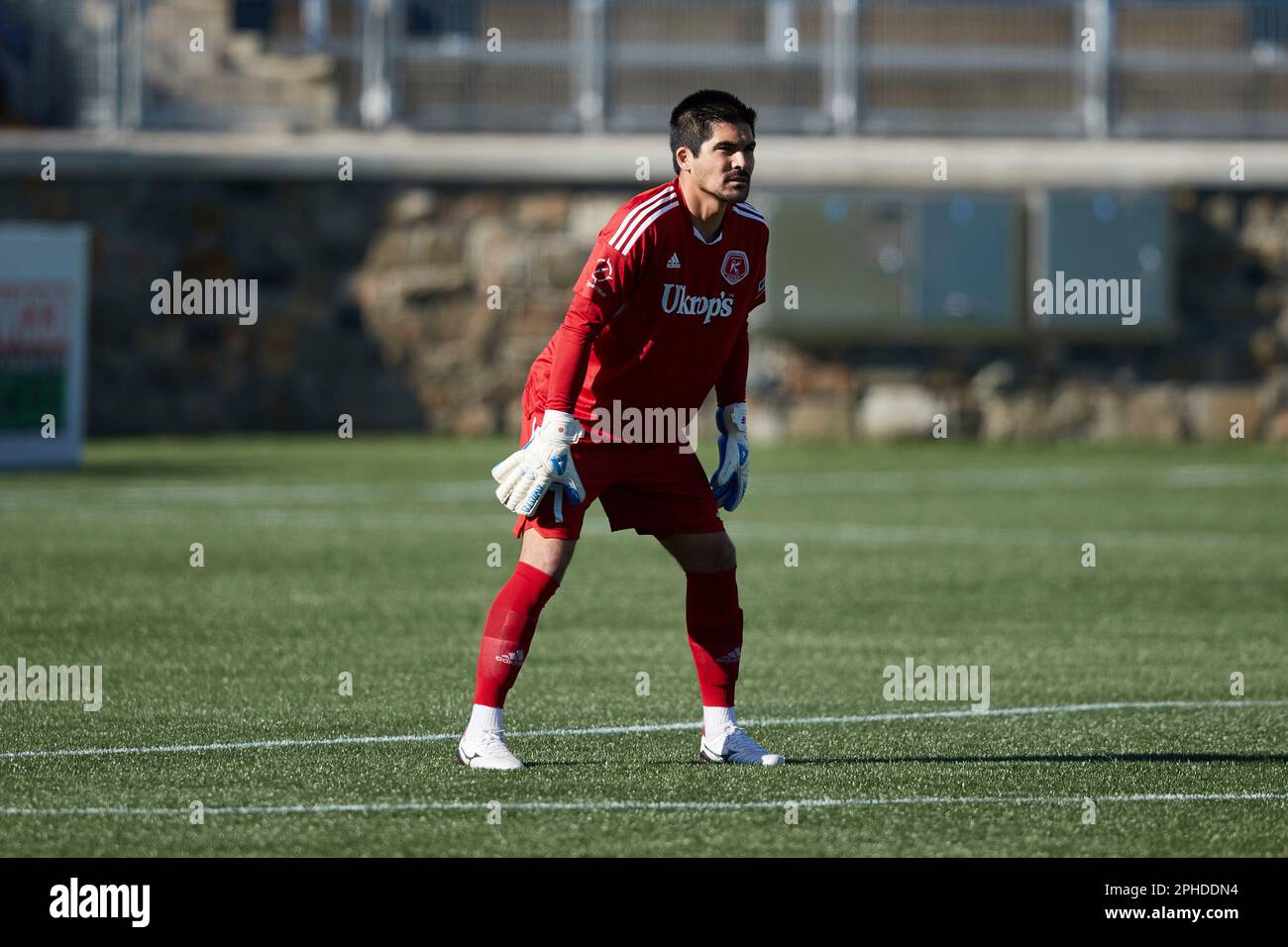 Akira Fitzgerald (1) of the Richmond Kickers during first half action ...
