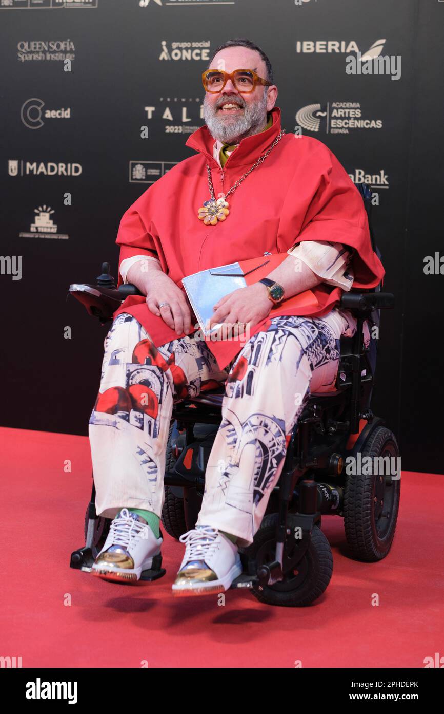 Madrid, Spain. 27th Mar, 2023. Bob Pop attends the Talía Awards ...