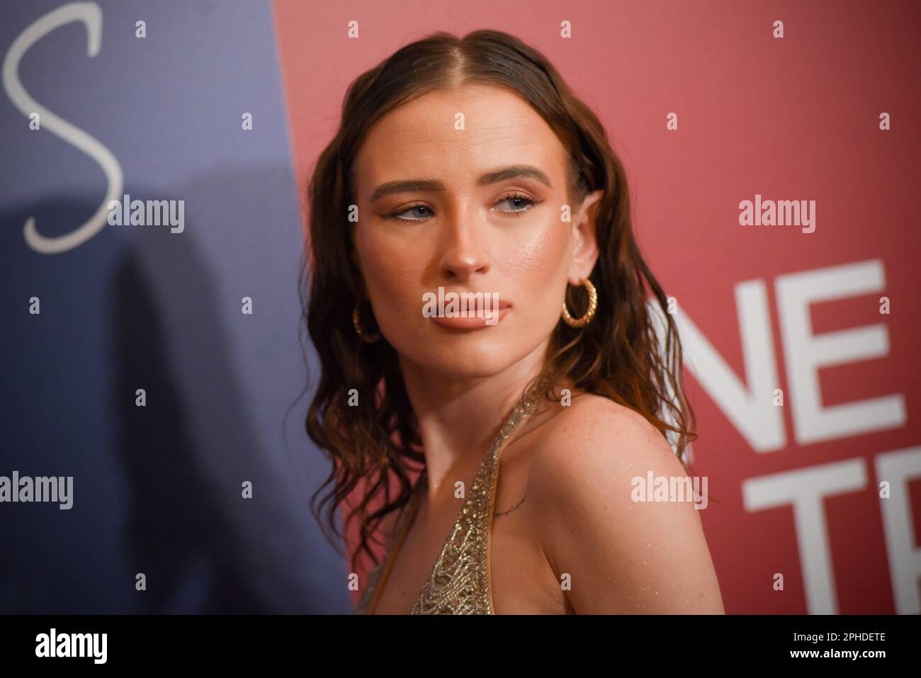 New York, USA. 27th Mar, 2023. Urszula Makowska attends the 'One True Loves' film premiere at ...