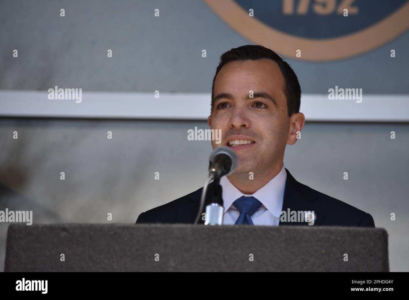 Acting Attorney General of New Jersey Matt Platkin delivers remarks ...