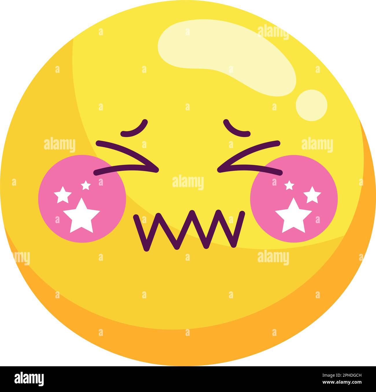 Bright emoji kawaii avatar Stock Vector Image & Art - Alamy