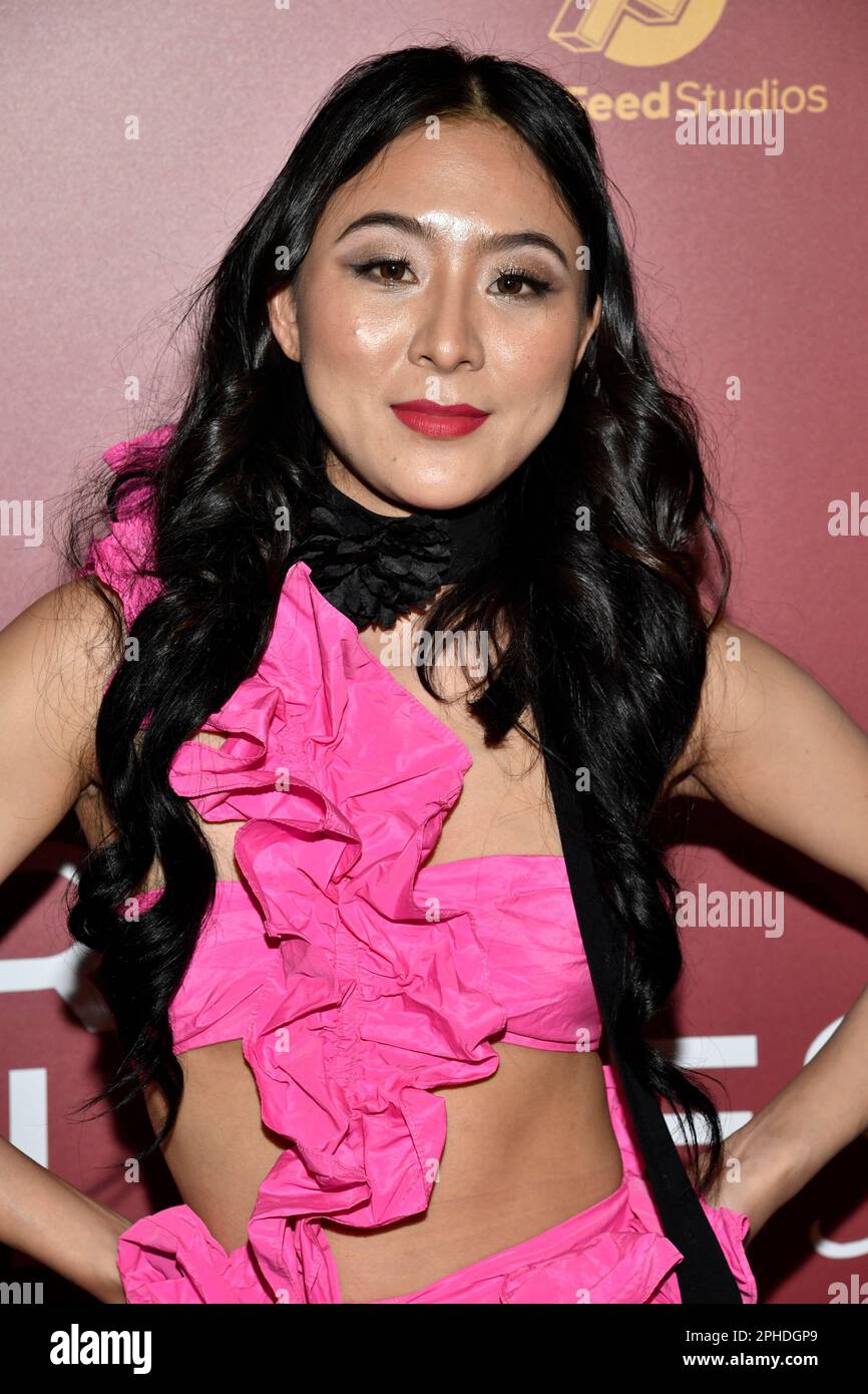 Amber Wang attends the premiere of "One True Loves" at The Whitby Hotel ...