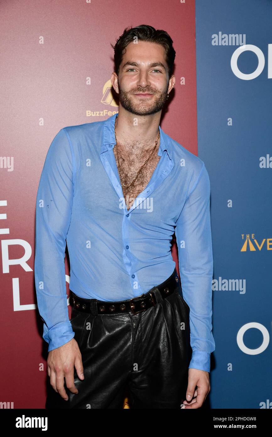 Zachary Zane attends the premiere of "One True Loves" at The Whitby Hotel on Monday, March 27 ...