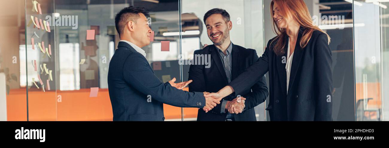 Business male partnership handshake. Photo handshaking process ...