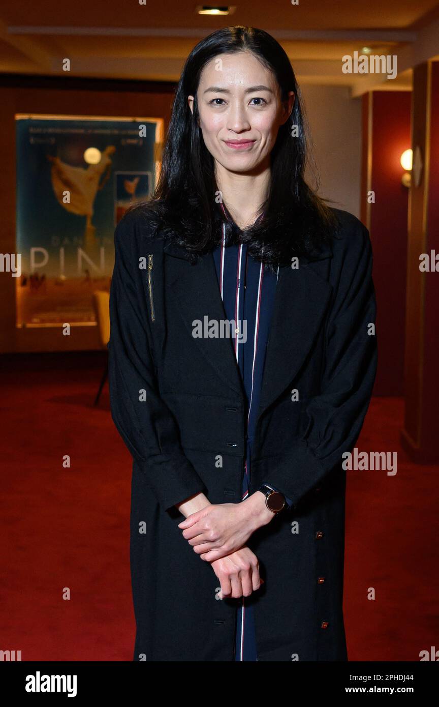 Paris, France. 27th Mar, 2023. Dancer Sangeun Lee attends the Dancing Pina premiere at cinema ...