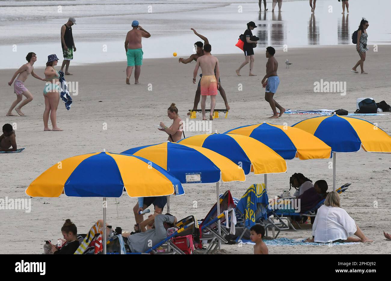 Daytona Beach, United States. 27th Mar, 2023. People enjoy above ...