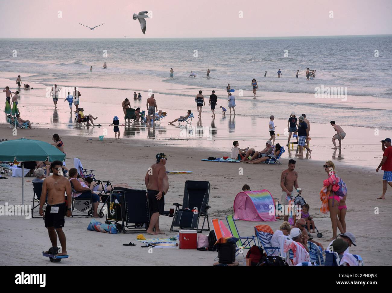 Daytona Beach, United States. 27th Mar, 2023. People enjoy above ...