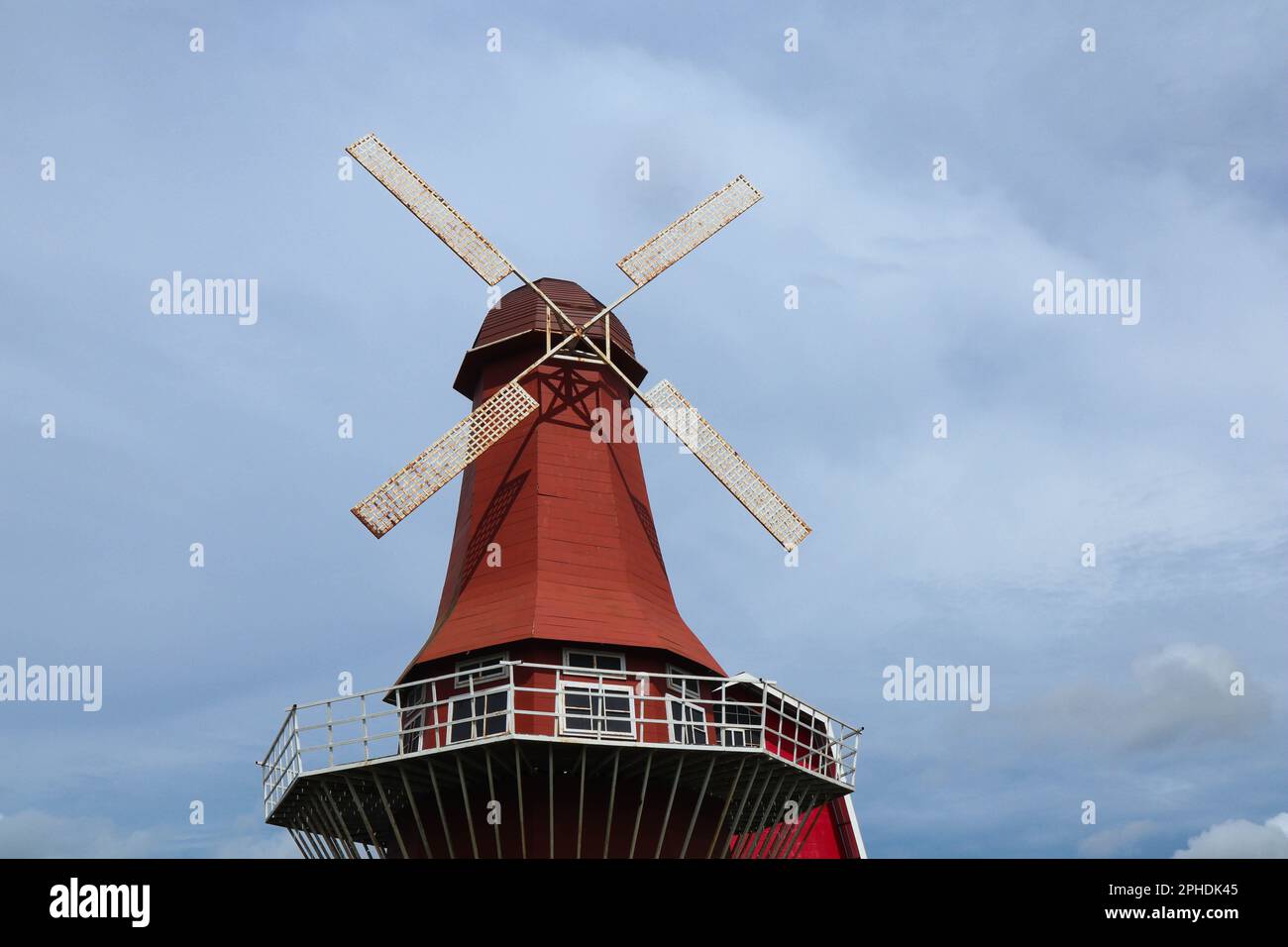 Traditional dutch windmill near the canal Stock Photo - Alamy