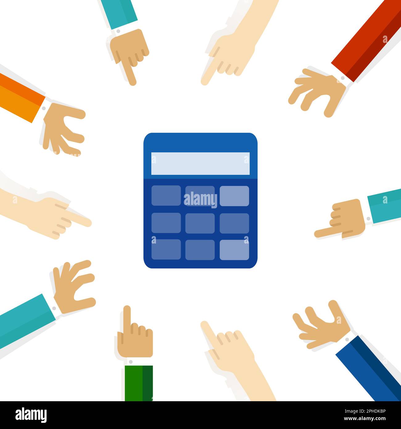 Calculator technology mathematics symbol icon of accounting calculation ...