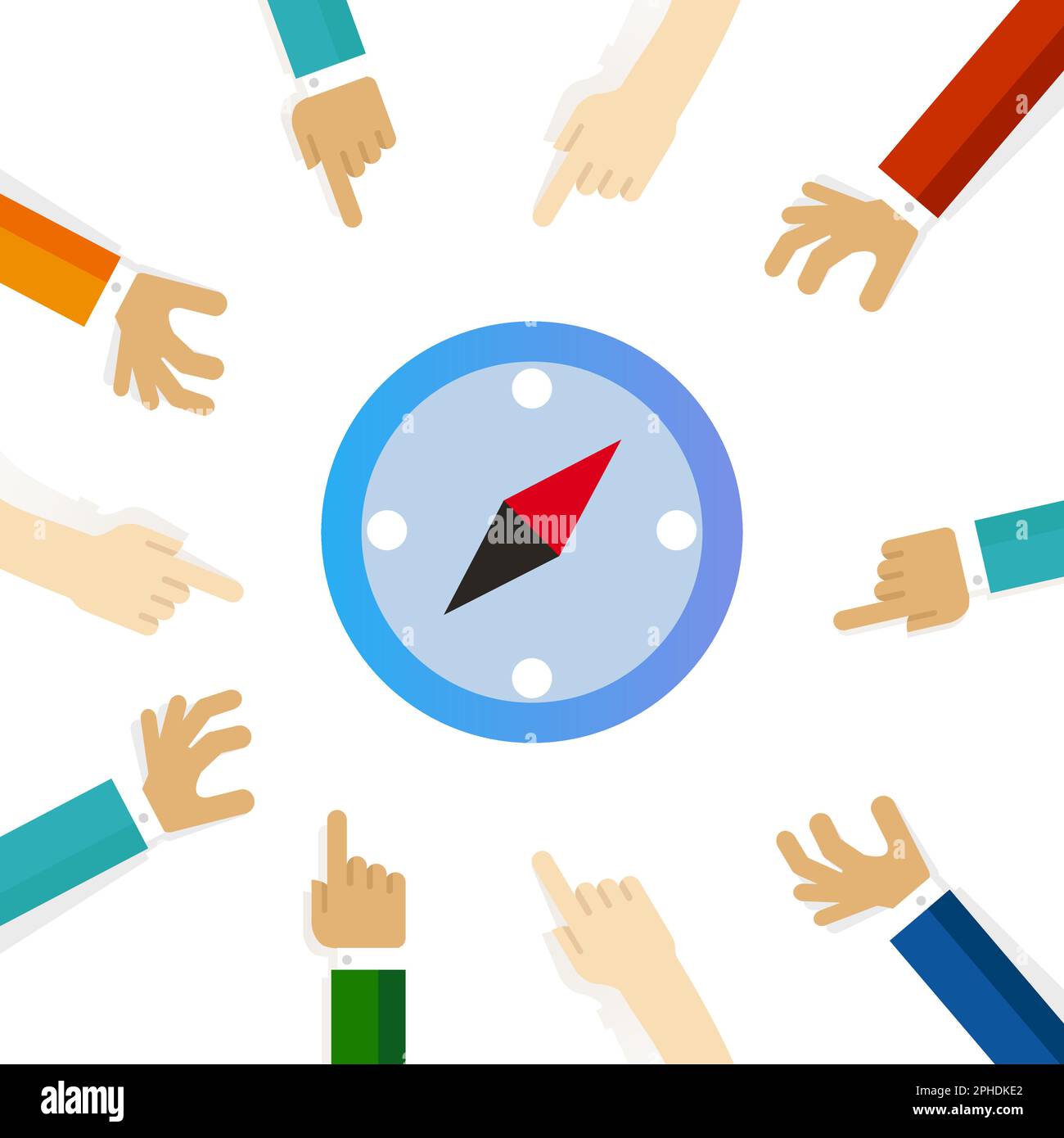 Compass pointing north map Stock Vector Images - Alamy