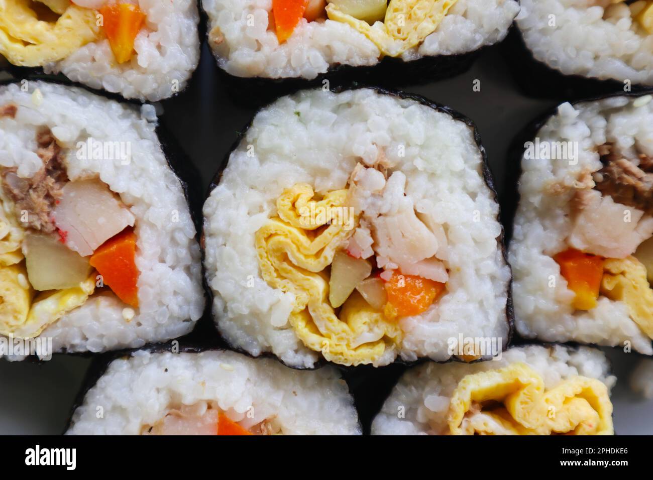 background kimbap or gimbap is Korean roll Gimbap(kimbob) made from ...