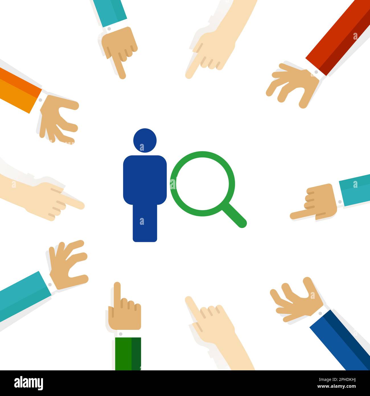 We are hiring human resource interview employment recruitment symbol of ...