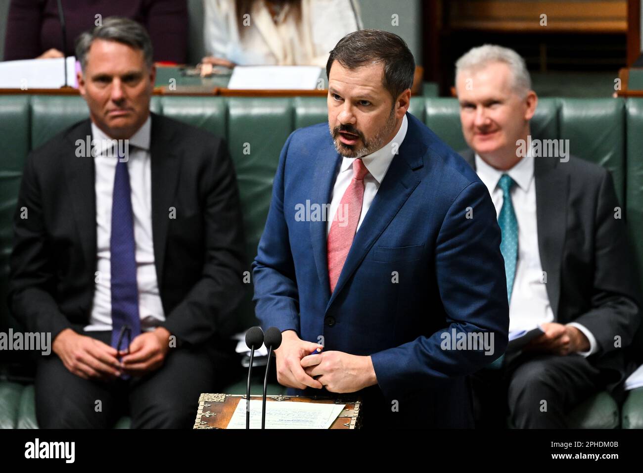 Australian Science Minister Ed Husic speaks during Question Time at ...
